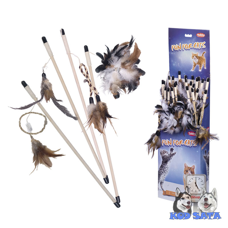 Nobby Pecaljka Za Mace Drveni Štap i Perje 46cm cena