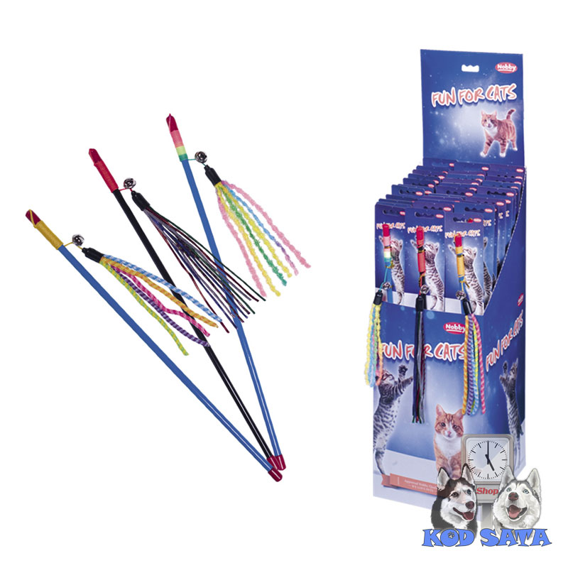 Nobby Pecaljka Za Mace Sa Šarenim Trakama 46cm cena